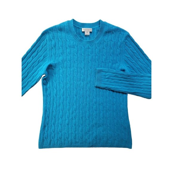Investments | Sweaters | Investments Women Xs Turquoise Cable Knit ...
